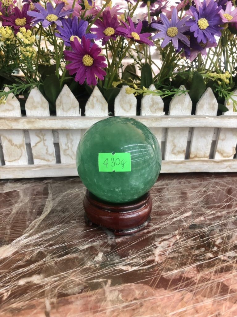 Quả cầu phong thủy đá thạch anh xanh - Đường kính 6,1cm - ThuyHoaStone